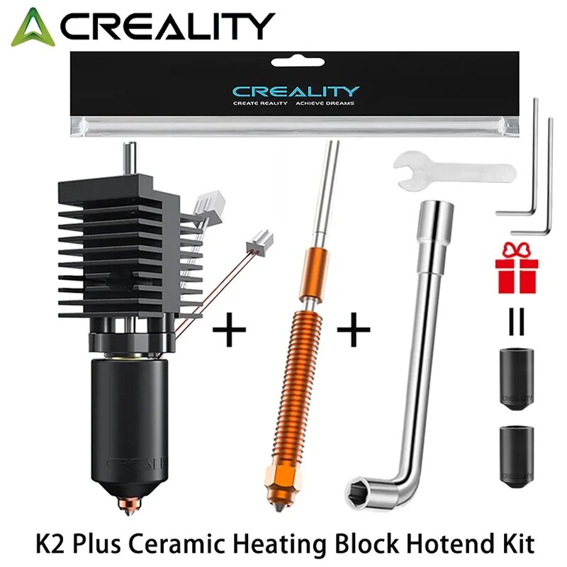 Creality K2 Plus Комплект Hotend с керамическим блоком, 0.4 мм, Combination