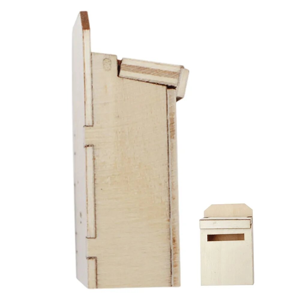 Декоративный миниатюрный деревянный почтовый ящик хаки для домашнего интерьера