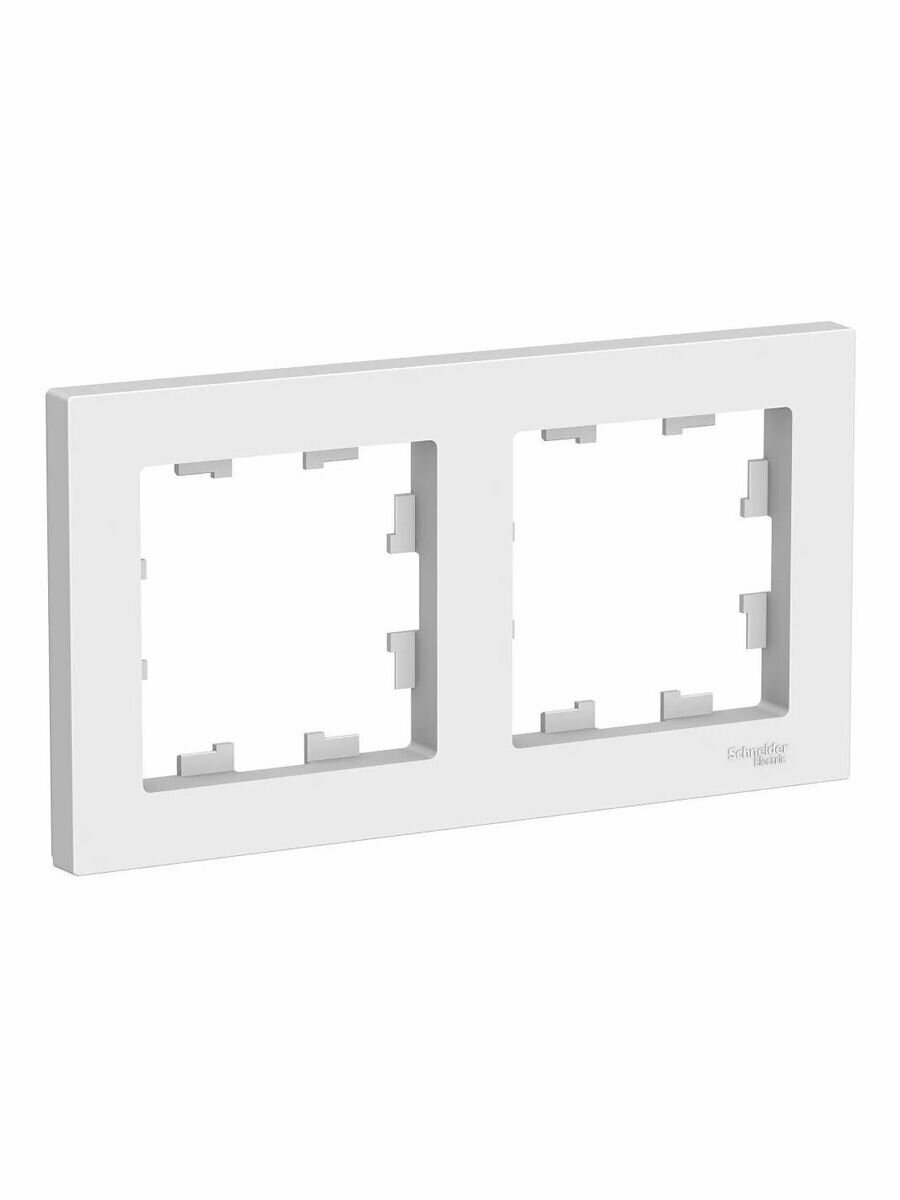 Рамка двухпостовая AtlasDesign универсальная белая Systeme Electric ATN000102