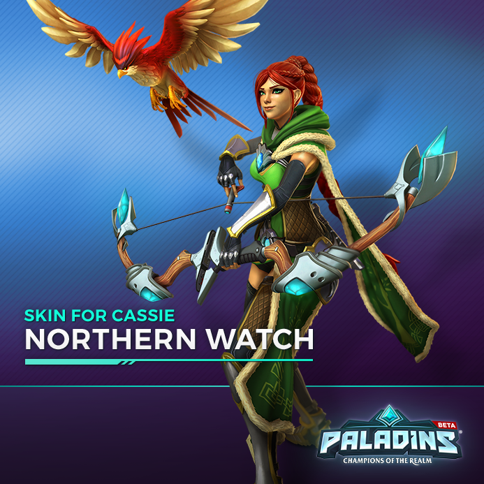 Paladins - Cassie Hero + Northern Watch Skin Digital Download Ключ
