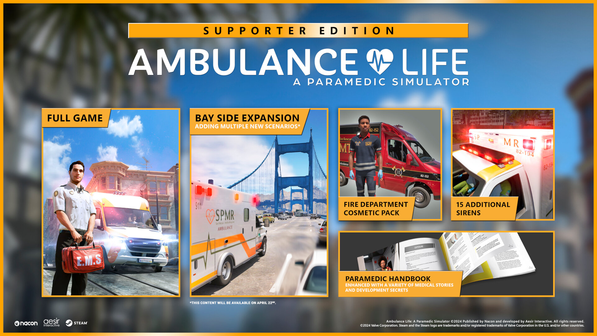 Ambulance Life: A Paramedic Simulator Supporter издание PC Steam Ключ