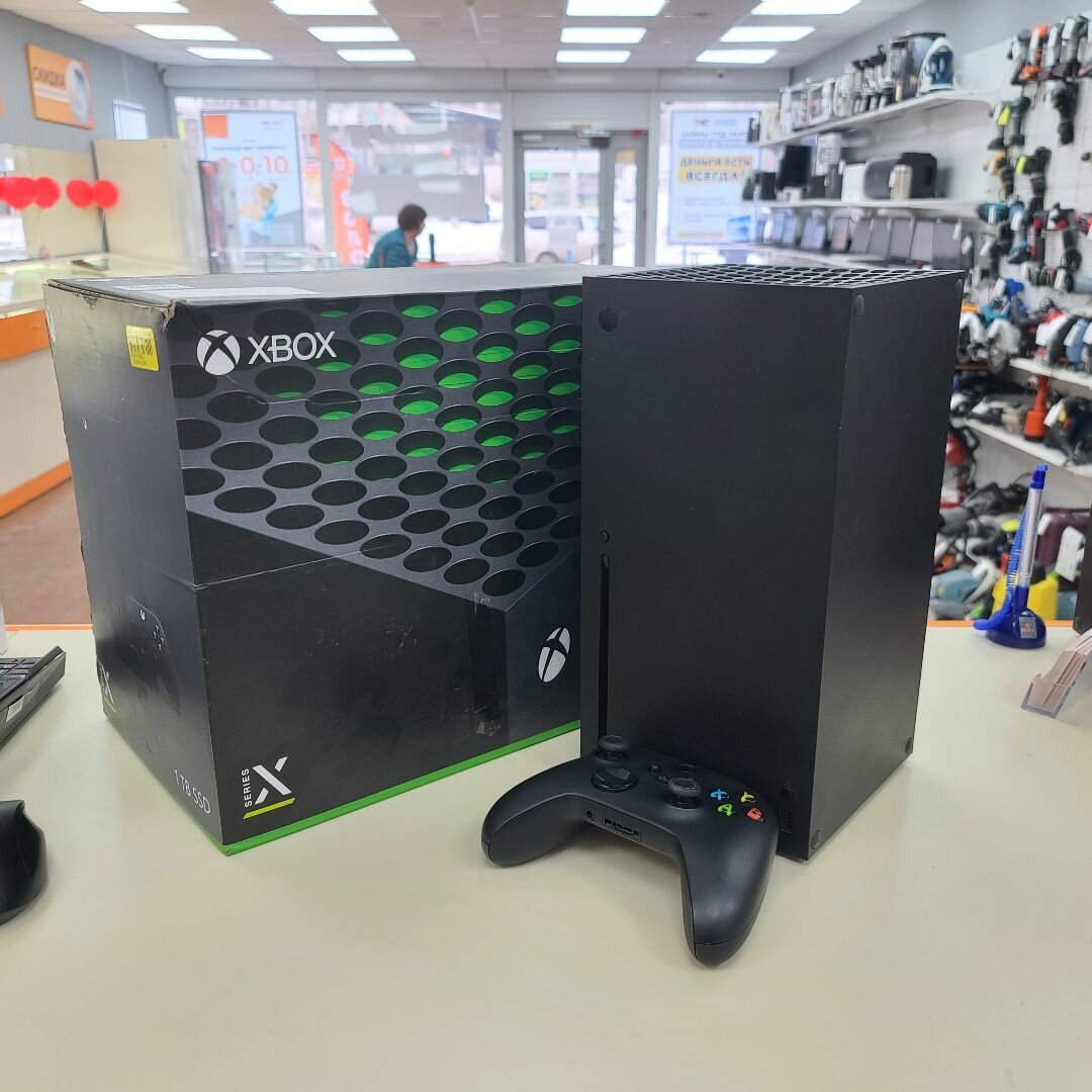 Игровая приставка Microsoft Xbox Series X Black, 1TB, б/у, уценка
