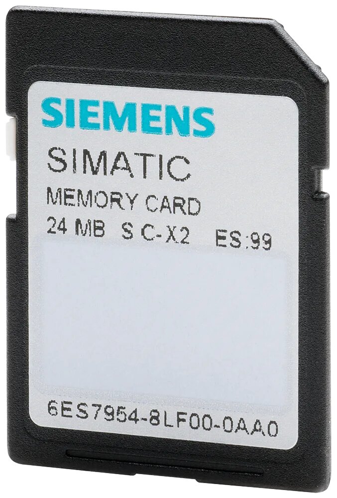 SIMATIC S7, карта памяти для S7-1X00 CPU/SINAMICS, 3,3 В FLASH, 24 Мбайта, SIEMENS, 6ES79548LF030AA0, 6ES7954-8LF03-0AA0