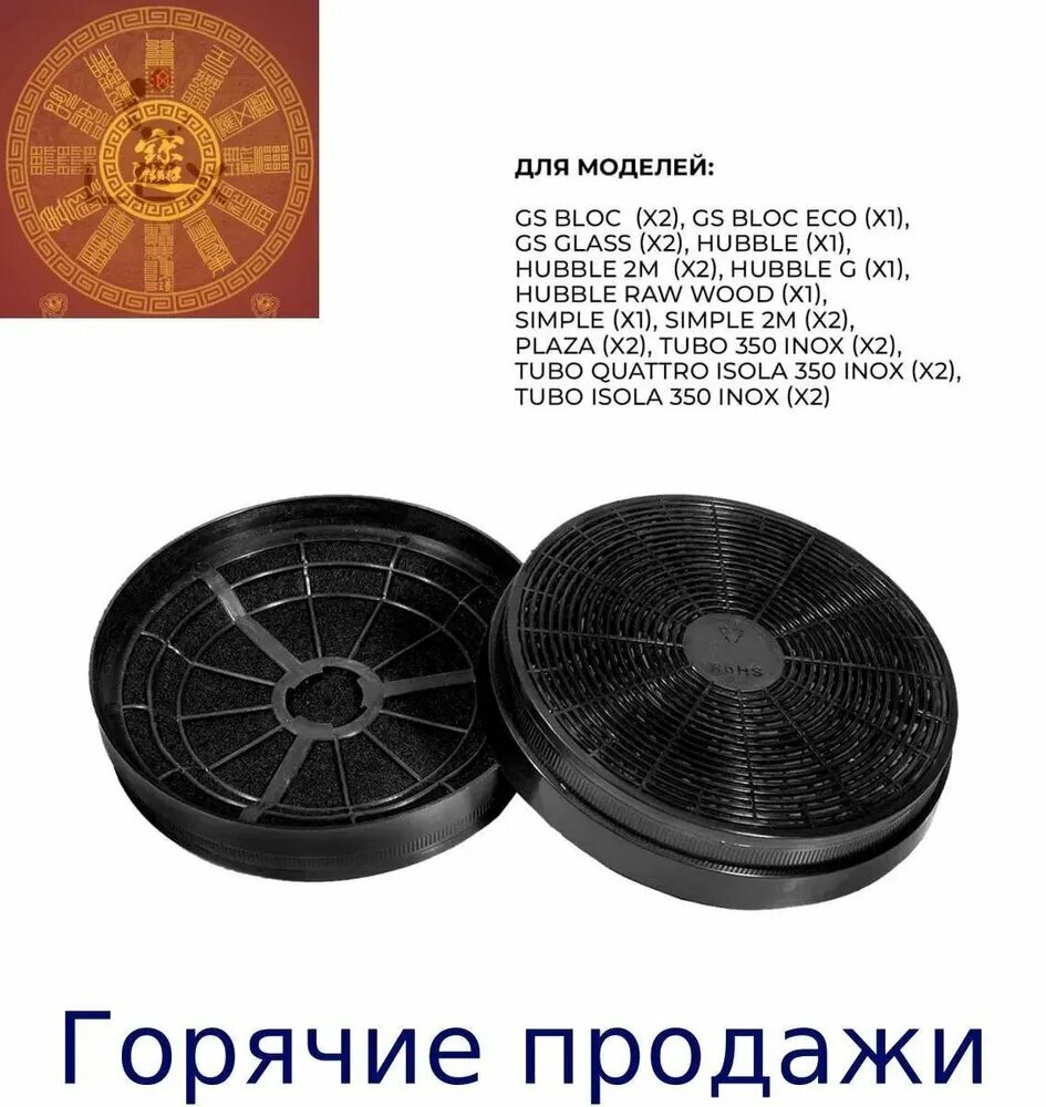 Угольный фильтр для вытяжки, N