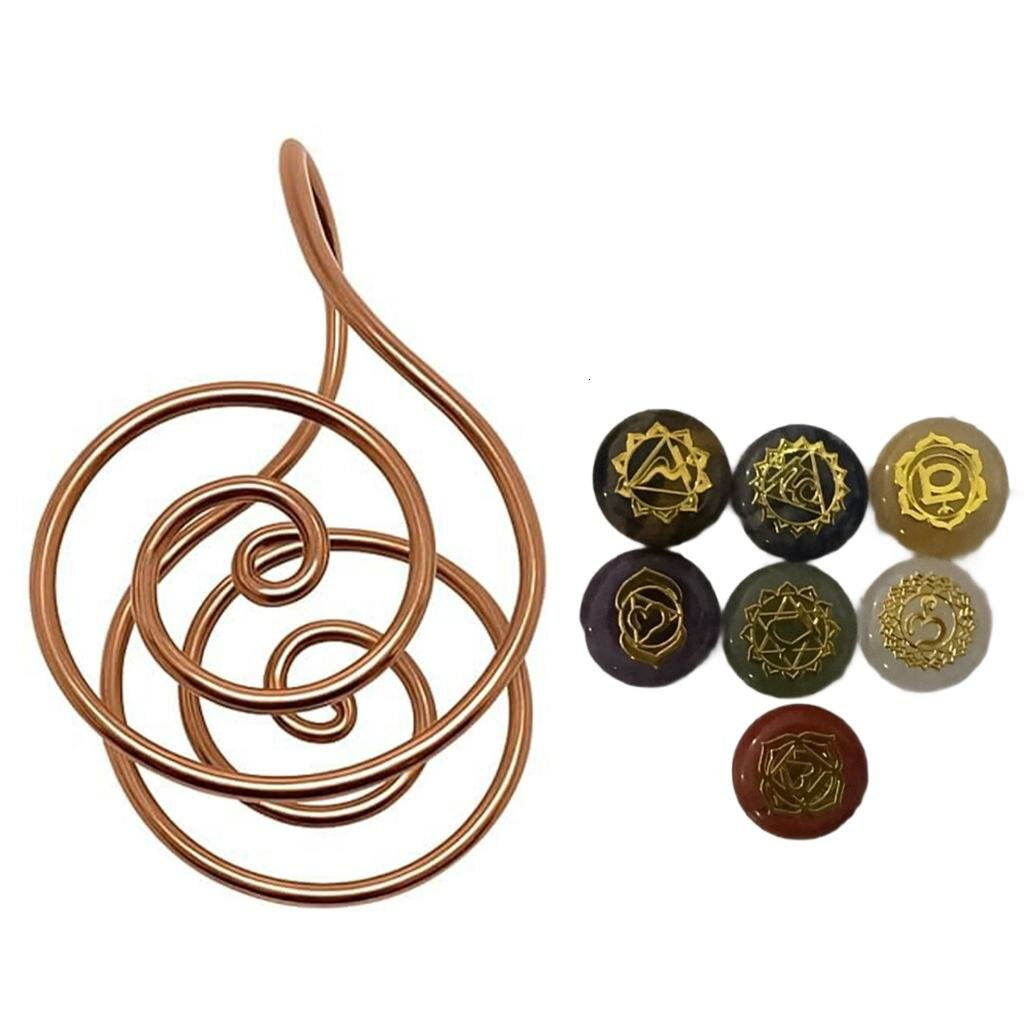 Регулируемые медные кольца с естественной патиной, 1pc - B