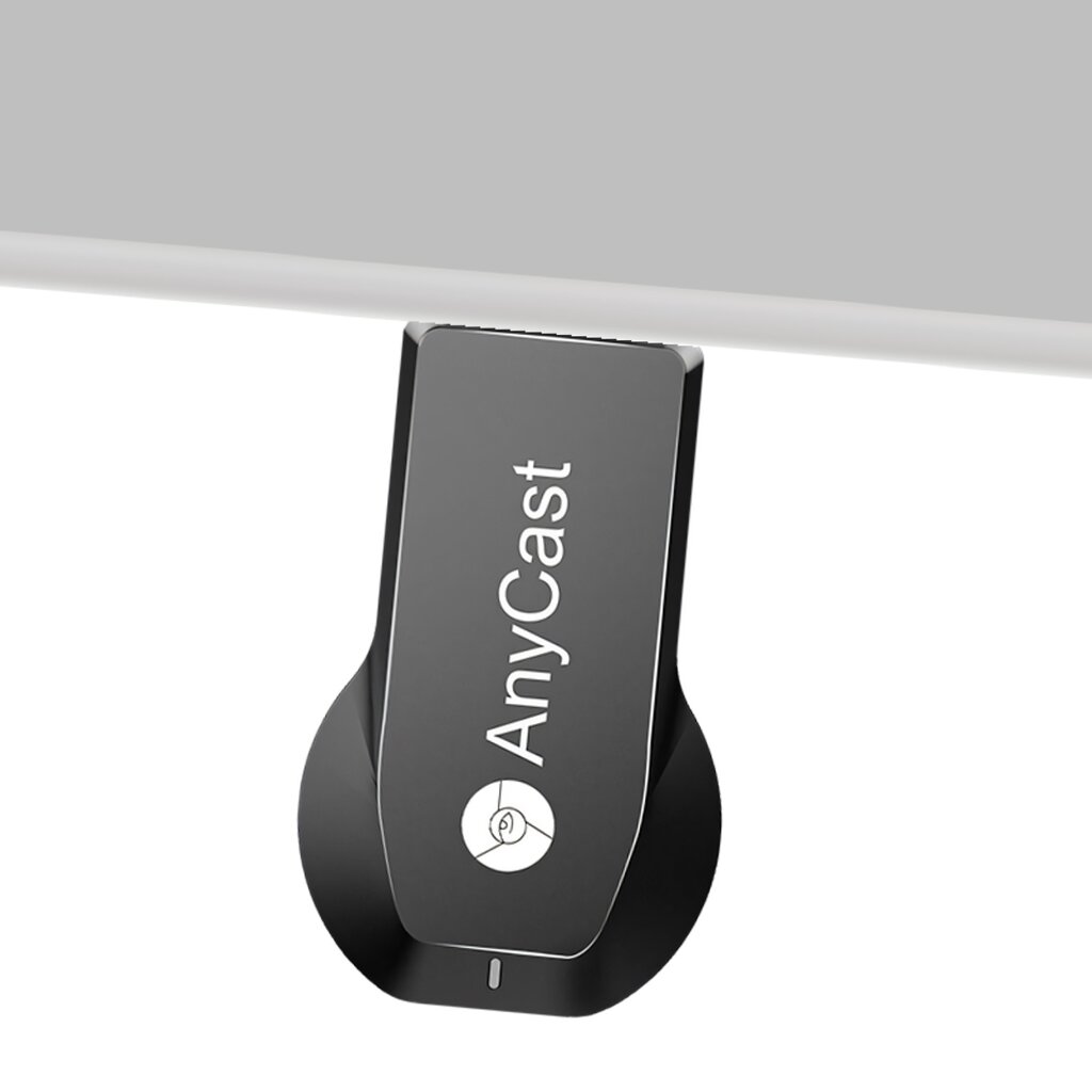 Беспроводной адаптер для телевизора с поддержкой AirPlay, Miracast и DLNA превращает любой экран в дисплей, не требуя установки приложений.