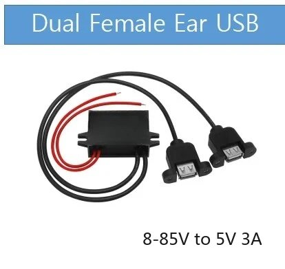 Dual Ear USB понижающий конвертер 5В 3А