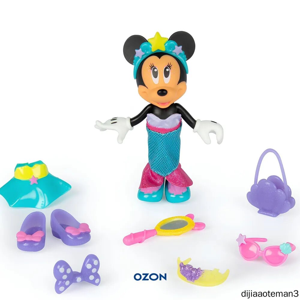 Фигурка Disney Fantasy Mermaid Minnie Mouse with Accessories ПВХ (поливинилхлорид) Минни Маус — фото 1