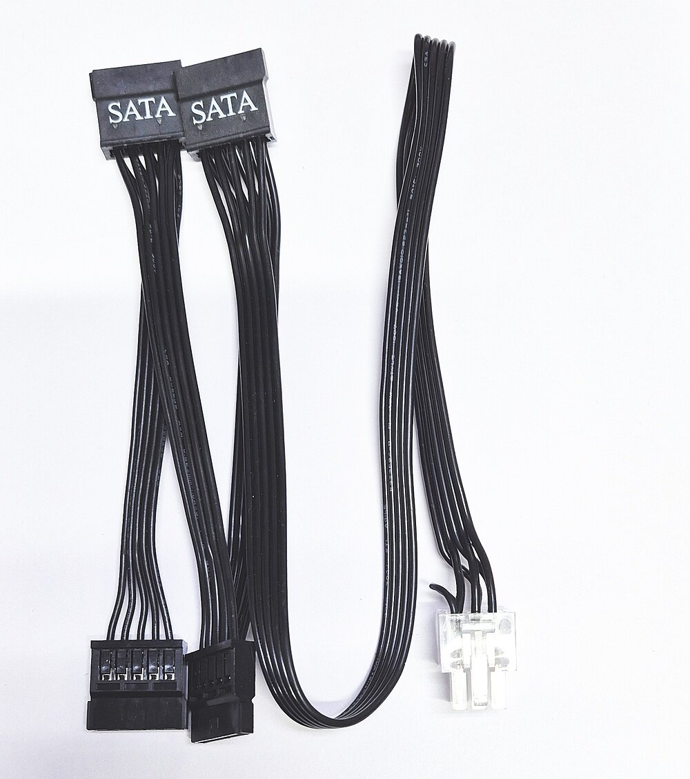 Кабель для модульного блока питания Generic 9pin на 4x SATA, длинна 50 x 15 x 15 x 15 см