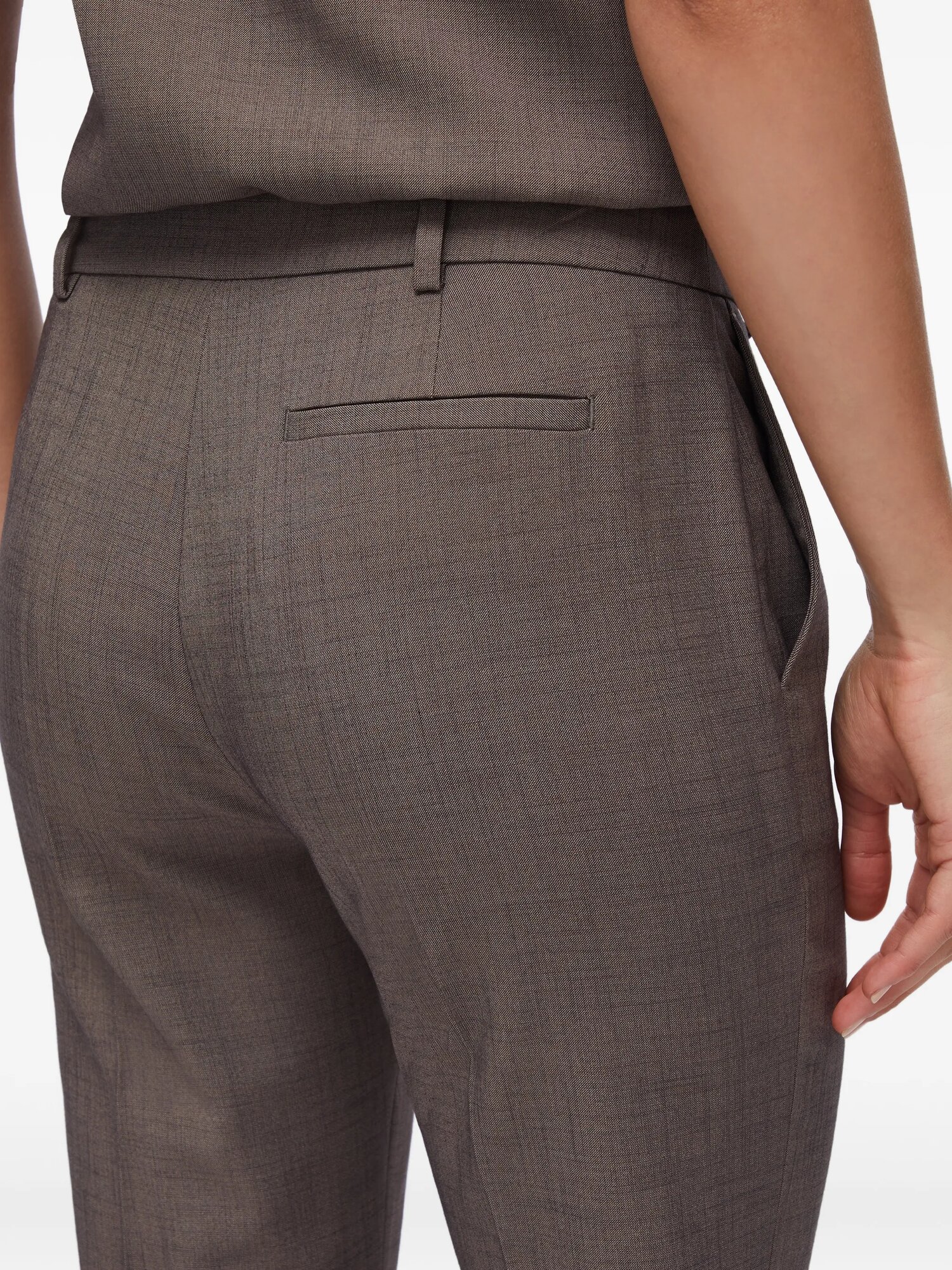 Брюки LIU JO Turn-up trousers, размер 42, brown — фото 1