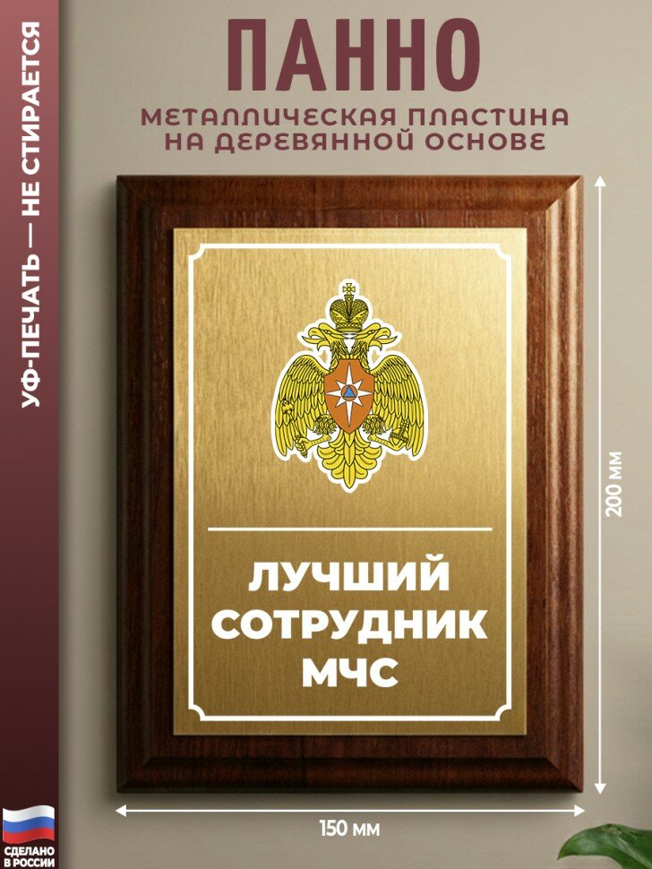 Настенный диплом "Лучший сотрудник МЧС"