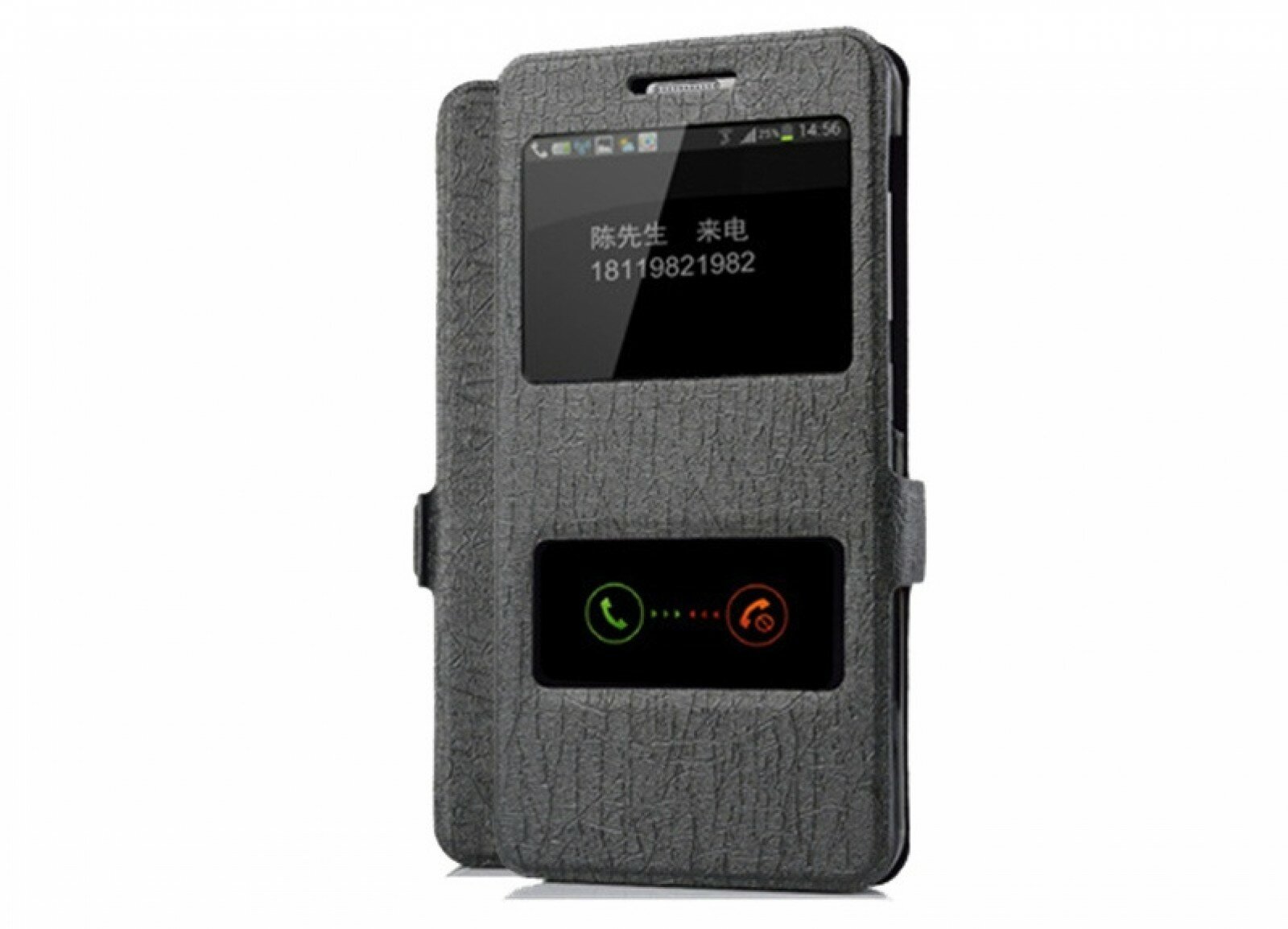 Чехол-книжка MyPads для Huawei P40 Lite E с окном вызова и свайпом черный