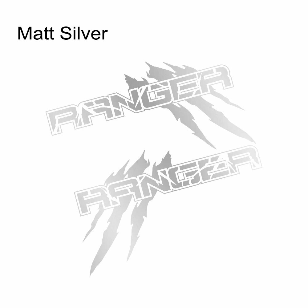 Боковая наклейка для кузова автомобиля Ford Ranger Raptor XLT XL letui T6 Matt Sliver, 40x22cm
