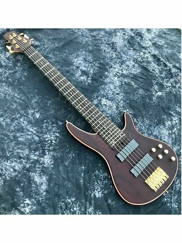 GLAT Бас-гитара Классическая Bass 6-струнная, корпус Махагони