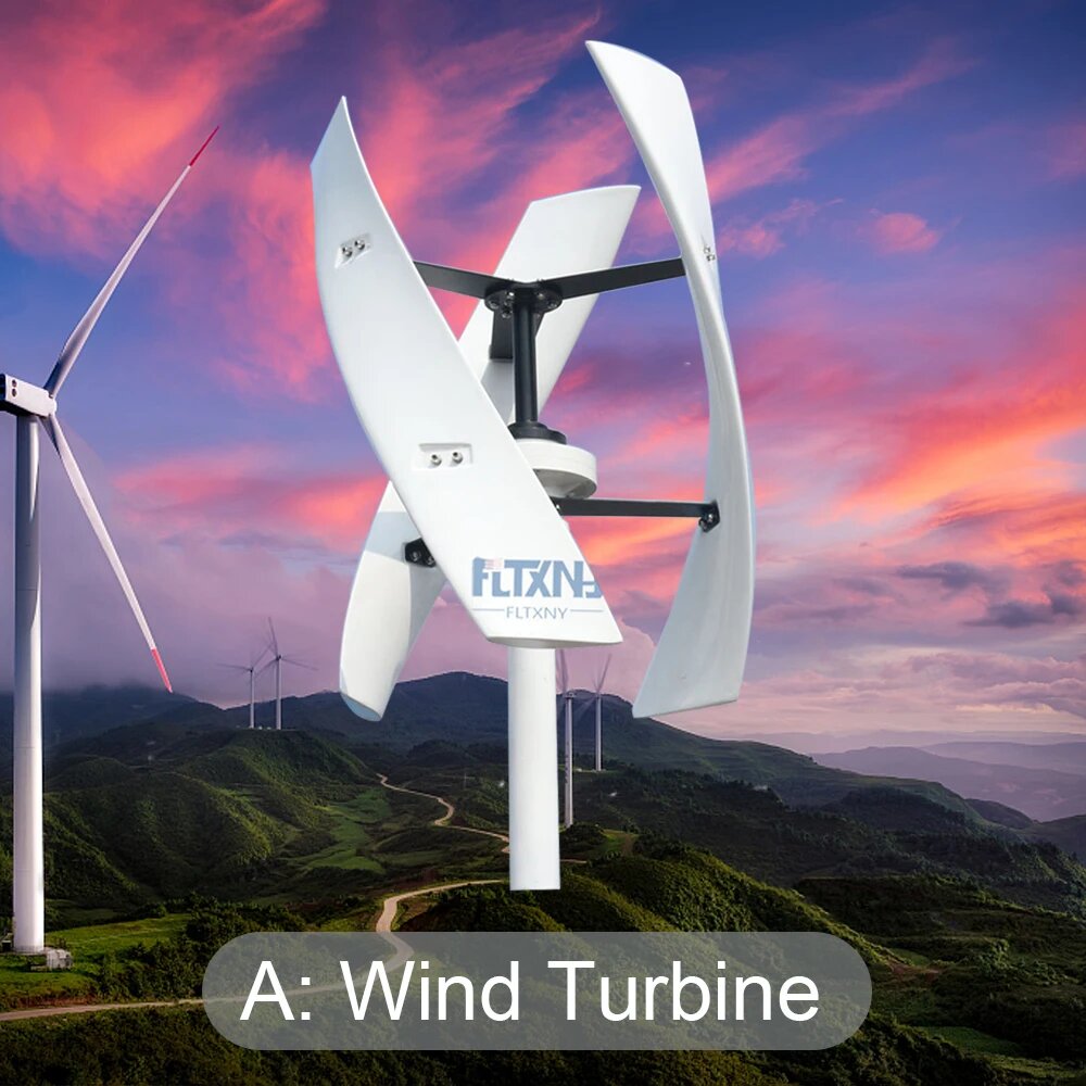 Ветряная турбина вертикальная 20KW, 12V