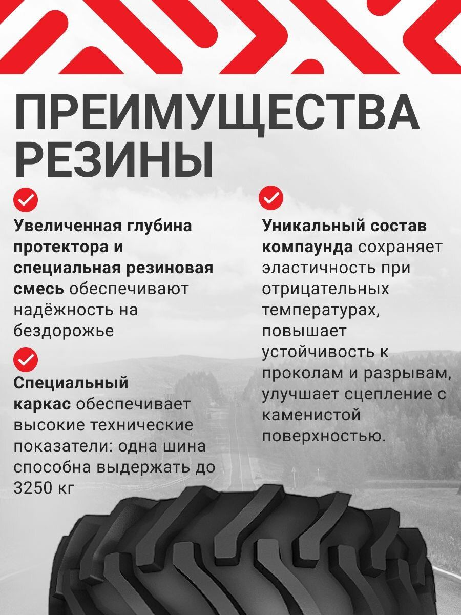 16.9-24 NORTEC TC-108 12PR TL (клюшка) шина на экскаватор -погрузчик