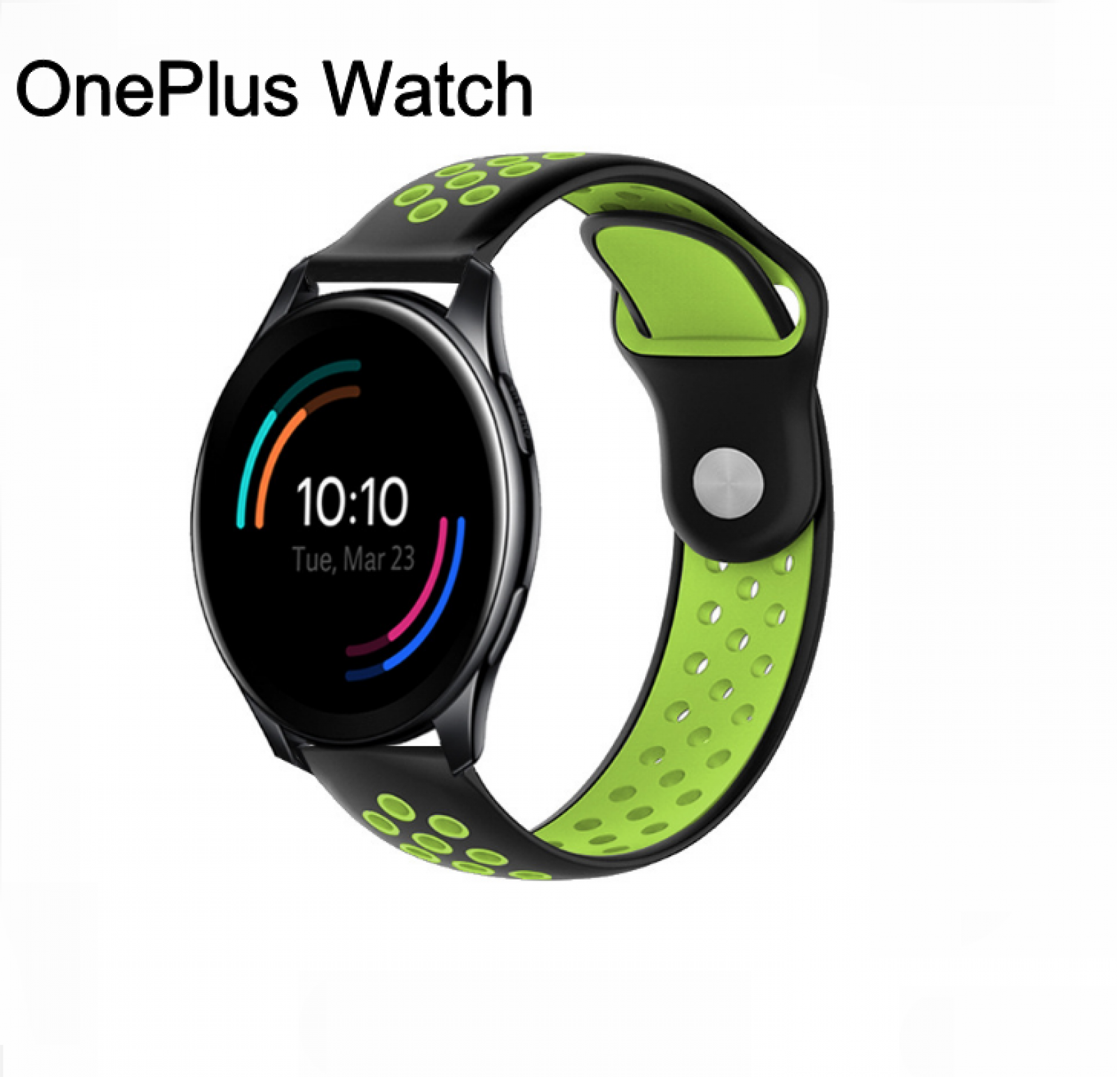 Силиконовый сменный ремешок MyPads для OnePlus Watch с водостойкостью и спортивным дизайном