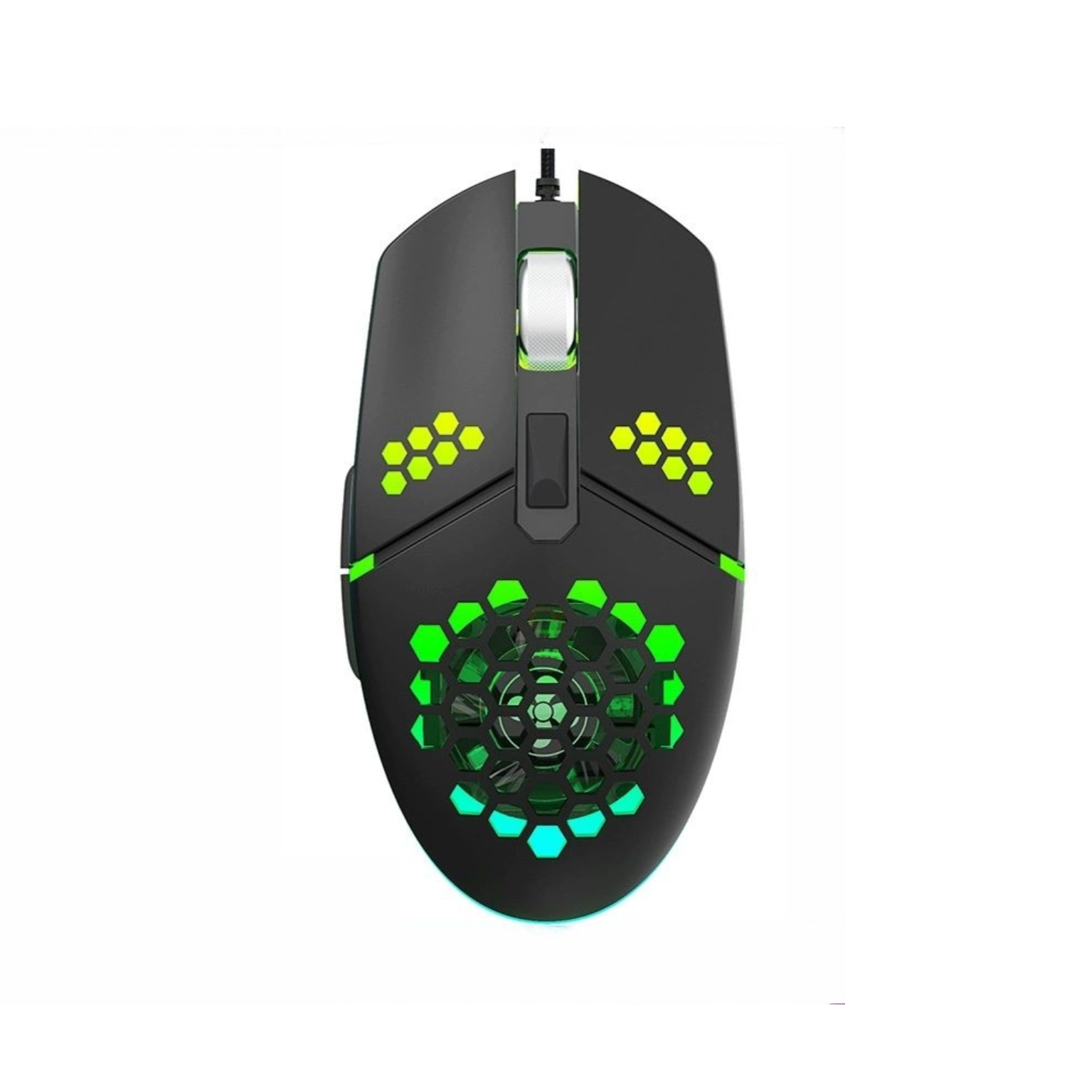 Игровая Мышь: RGB-Подсветка 6-Уровневая Регулируемая DPI - Встроенный Вентилятор Охлаждения для Длительного Комфорта Эргономичный Дизайн for Геймеров