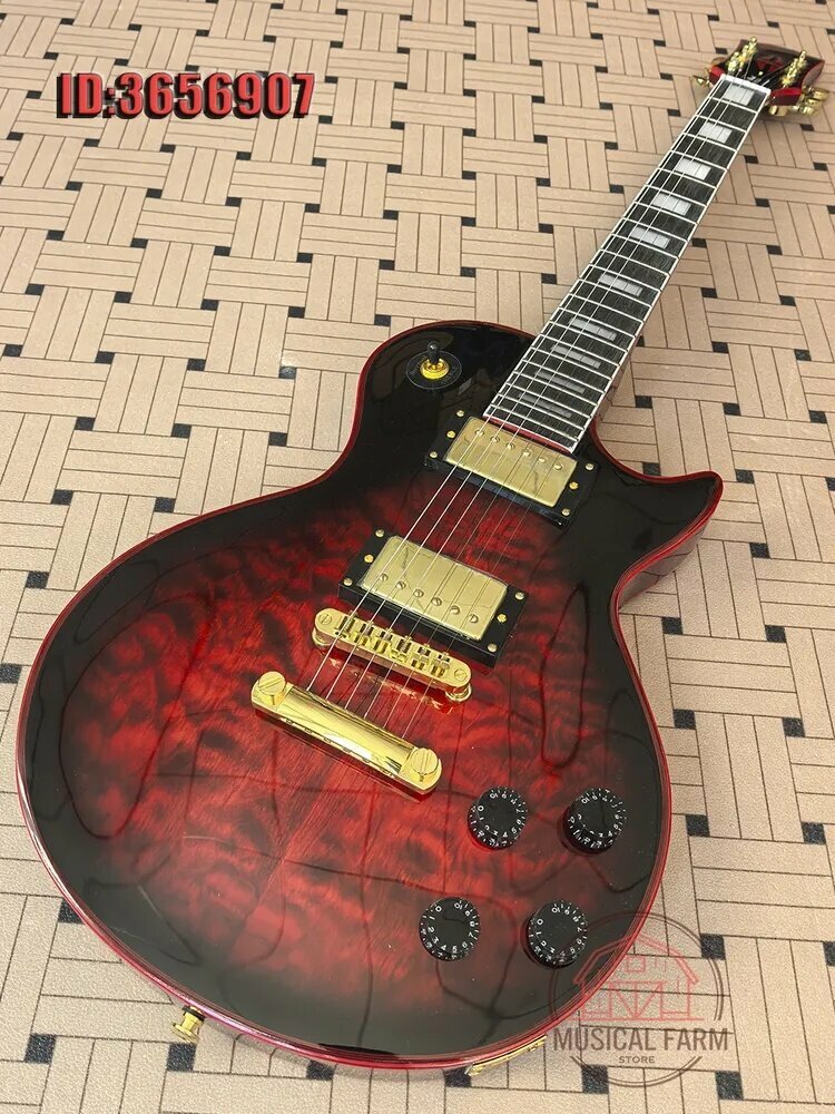 Электрогитара Les Paul 6-струнная, корпус Дерево