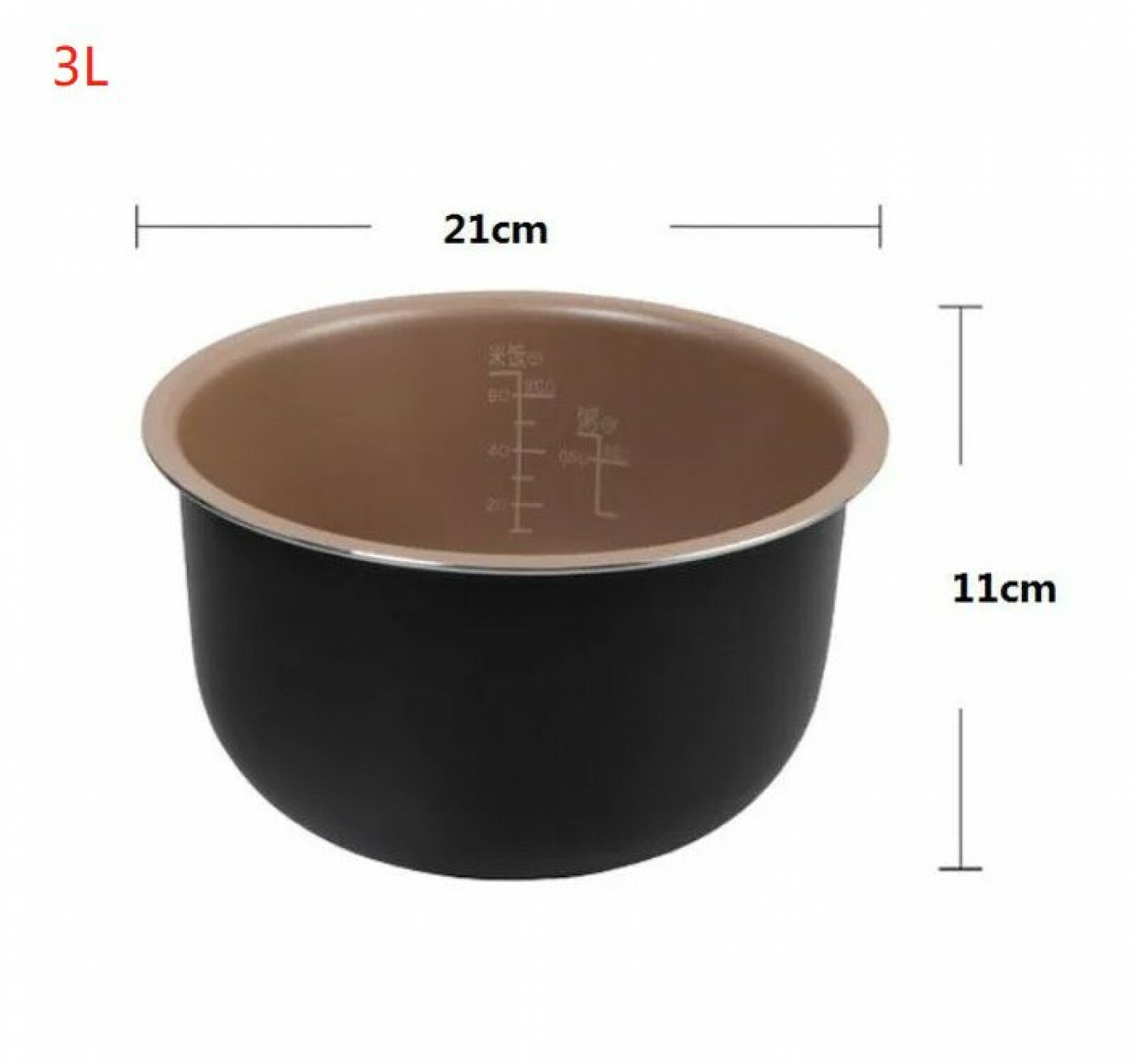 Чаша MyPads для мультиварок Philips HD3030 HD3031 HD3032 HD3051 HD3151 с керамическим покрытием, 3 л