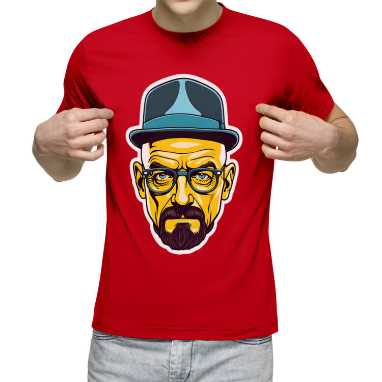 Мужская футболка «Во все тяжкие» (красный, L)