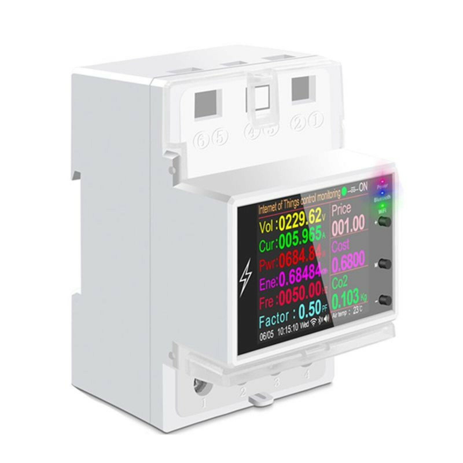 Цифровой счетчик энергии MyPads с WiFi и поддержкой Туя для AC 110V/220V