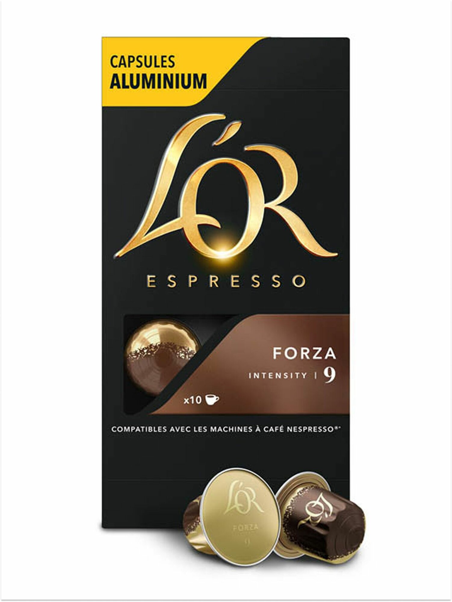 Кофе в капсулах Lor Espresso Forza для кофемашин Nespresso 10шт, 52г