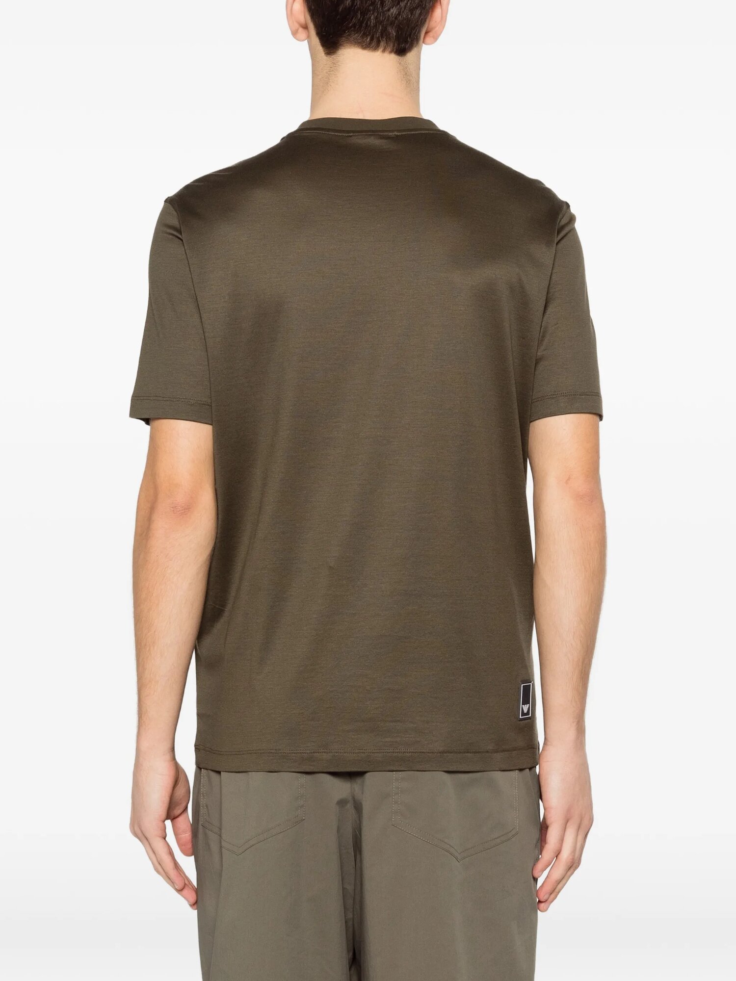 Футболка EMPORIO ARMANI, размер 46, greyish green — фото 1
