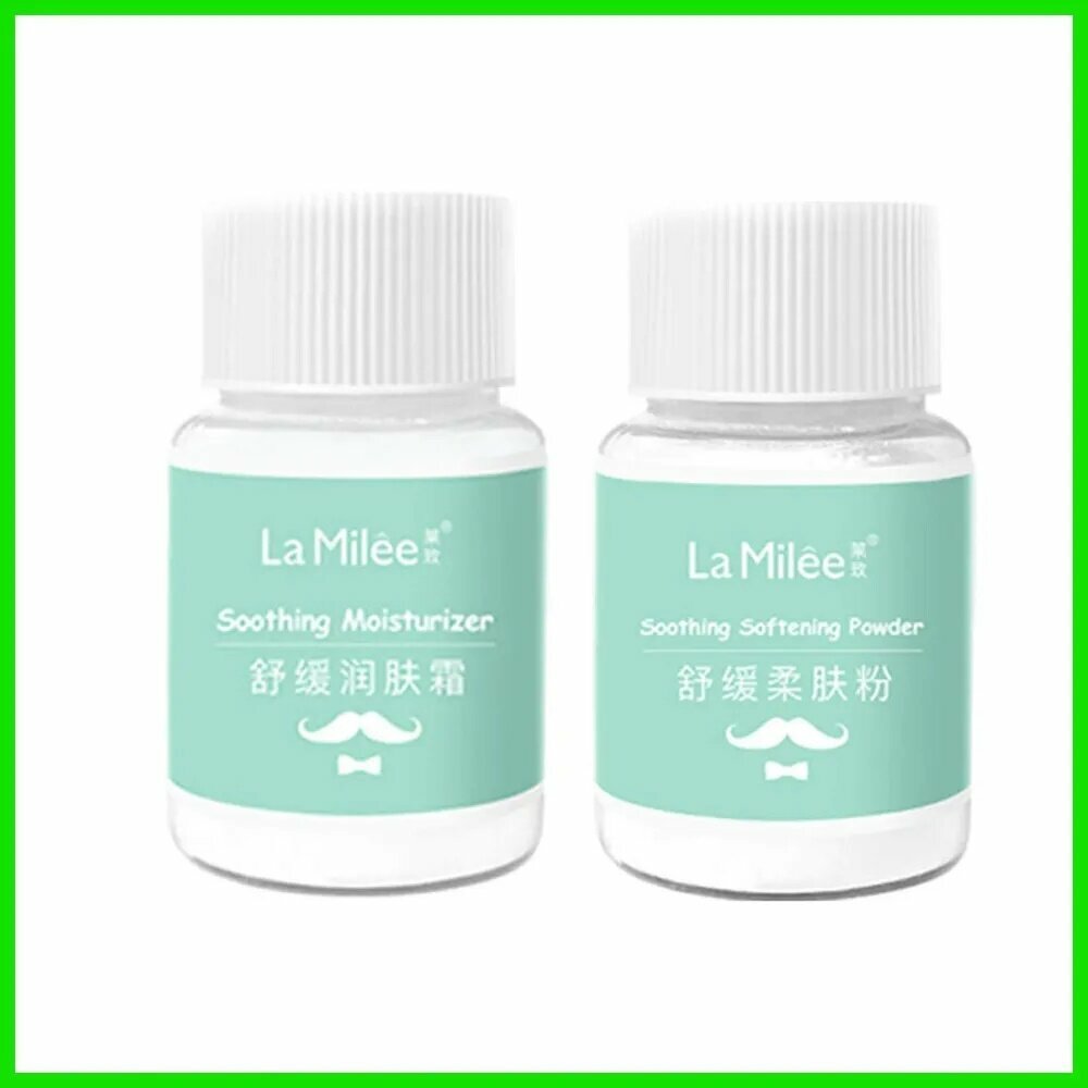 Крем для осветления волос на лице и теле с увлажняющим эффектом и смягчающим порошком