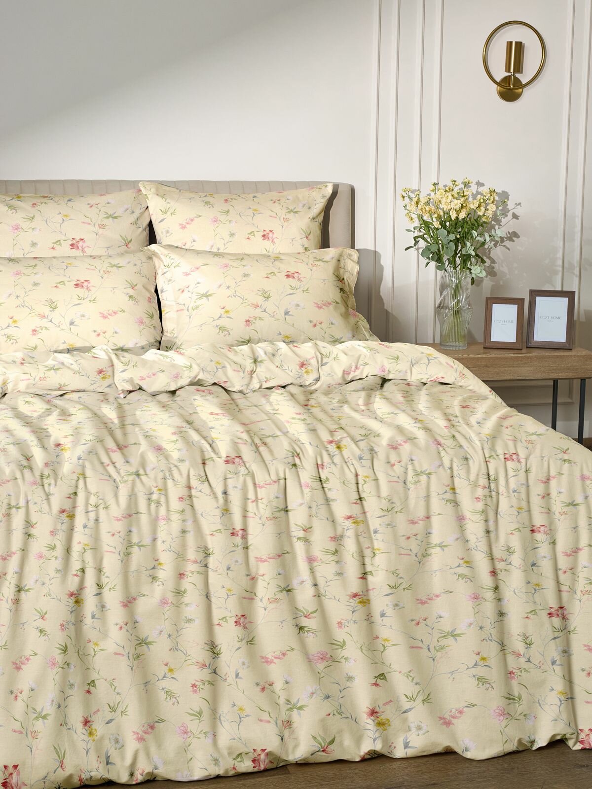 Cozy Home, Пододеяльник на молнии, Перкаль, 215х145, Светлая Грация/Gracia Light