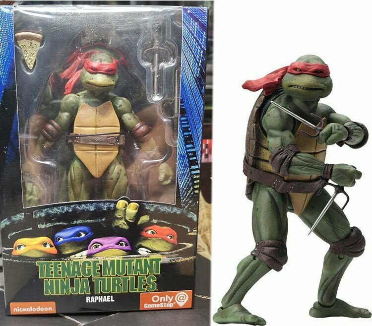 NECA Teenage Mutant Ninja Turtles, версия фильма 1990 года, TMNT, ограниченная серия, 7-дюймовая фигурка, модель