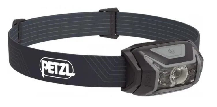 Налобный фонарь Petzl Actik 450 люмен, для бега, треккинга и альпинизма. Влагозащищенный, с красным светом, на батарейках