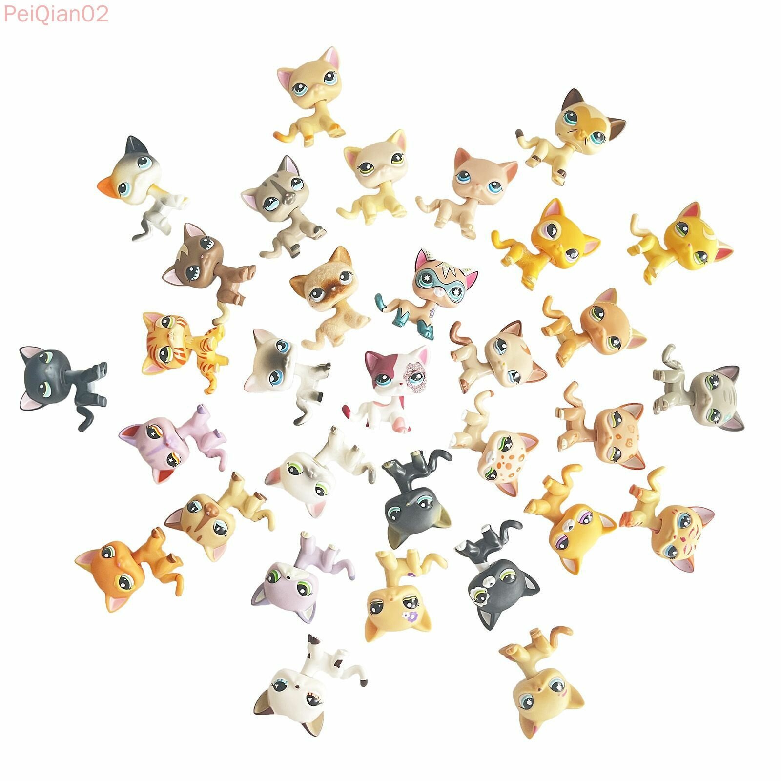 3 шт./компл LPS игрушки Littlest Pet Shop лпс стоечки стоячки,3 короткошерстные кошки, присланные случайным образом