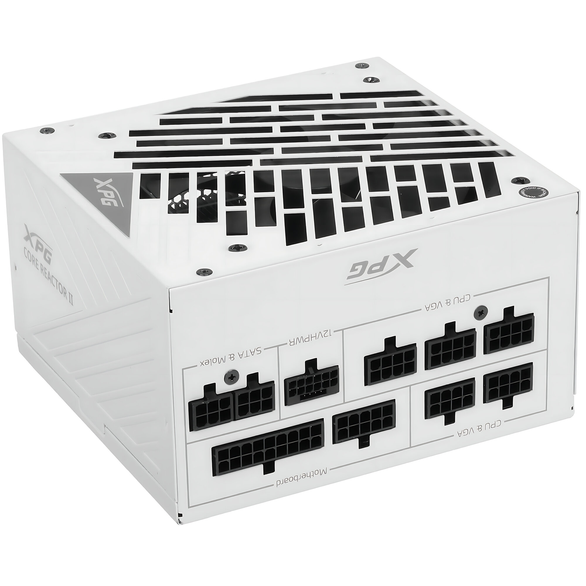 Блок питания ADATA XPG 850W CORE REACTOR II White, модульный, 16 Pin PCIe 5.1, 80 PLUS Gold (COREREACTORII850G-WHCEU)
