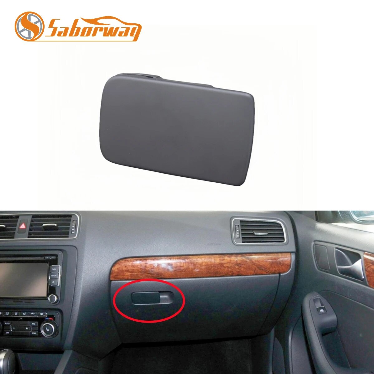 Saborway черный бардачок правая крышка защелка ручка для хранения накладка переключатель для Jetta 2011-2018 5C 7857147 A 5C7 857 147A