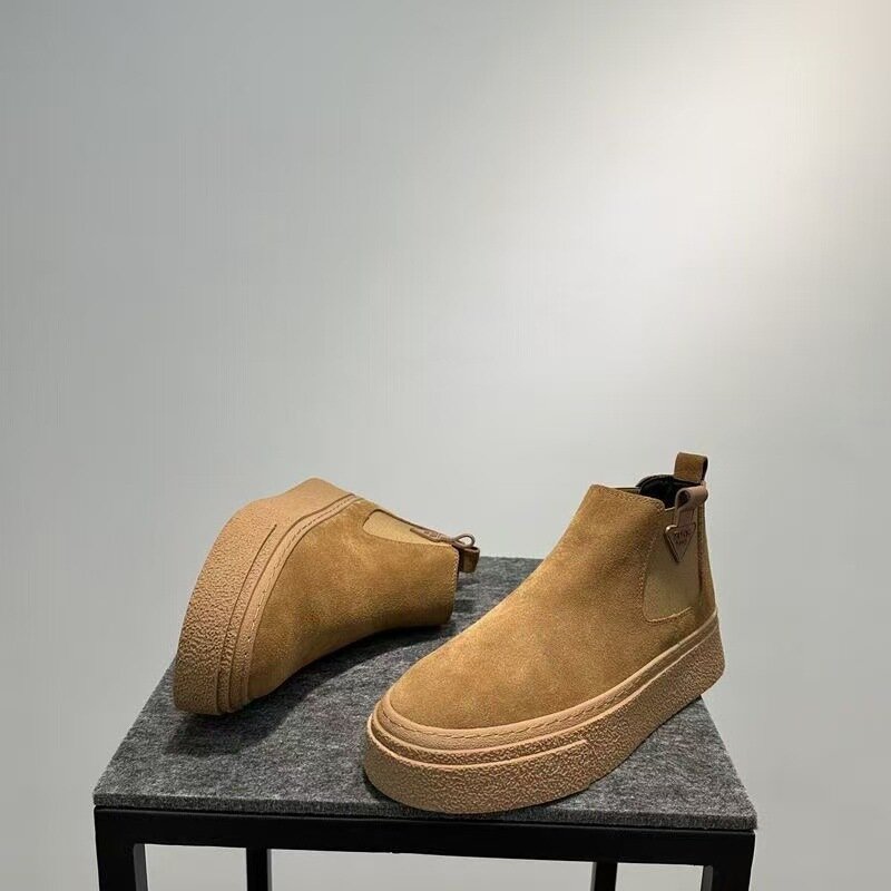 JYL Обувь мужская Осенняя для молодежи Полутапки стиль корейский/Khaki