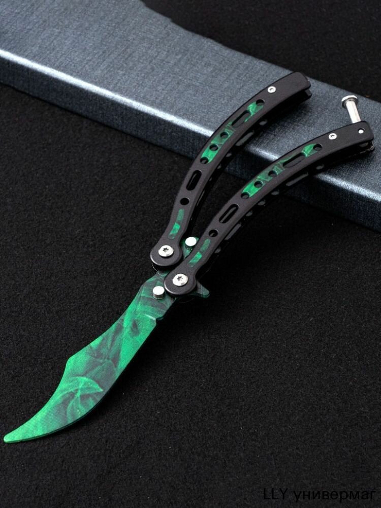 Стальной Нож-бабочка С Длиной Лезвия 8,5 См, Из Игры Standoff 2.