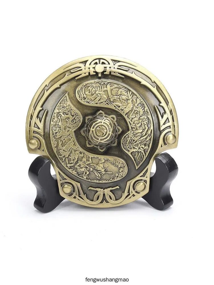 Фигурка Аегис Aegis Of The Immortal Dota 2, металл, коллекционная, размер 87*86 мм