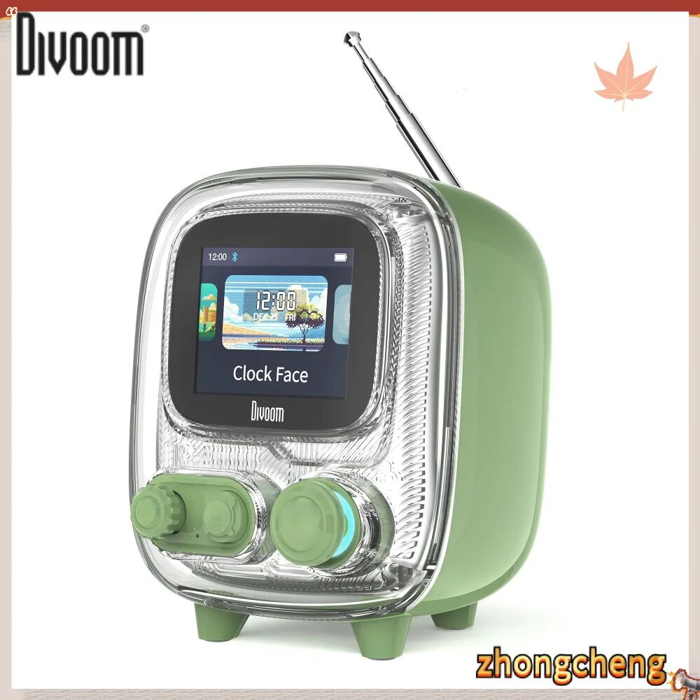 Divoom T-tiivoo-2 Мини-Ретро-динамик Bluetooth с белым шумом Портативный Винтажный динамик для сна Bluetooth-динамик высокого качества сабвуфер