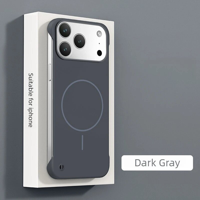 Чехол для iPhone 15 Pro Dark Gray, серый, Magsafe