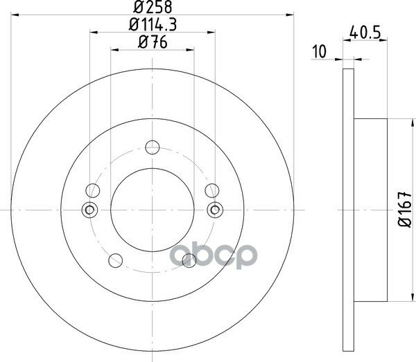 Диск тормозной задний Mintex арт. MDC2239
