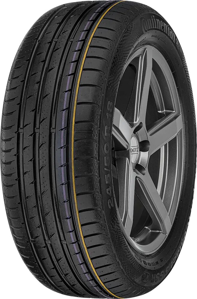 Шины CONTINENTAL ContiSportContact 3, летняя, 245/50, R18, TL, 100Y, высота профиля 50