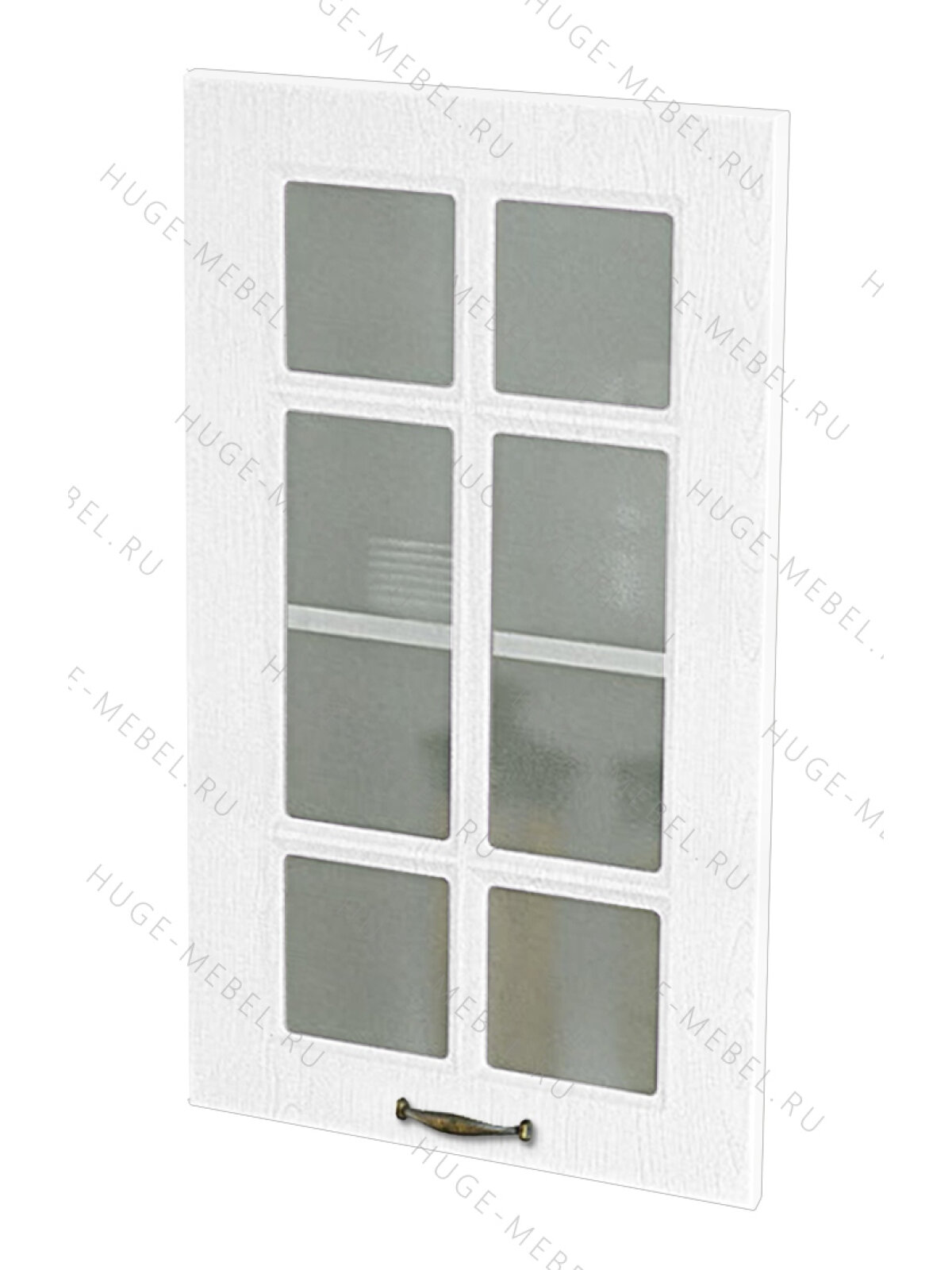 Кухонный фасад Ф-25 Дуб белый (Мария) Huge Mebel. Ширина 396 Высота 712. Кухонные фасады