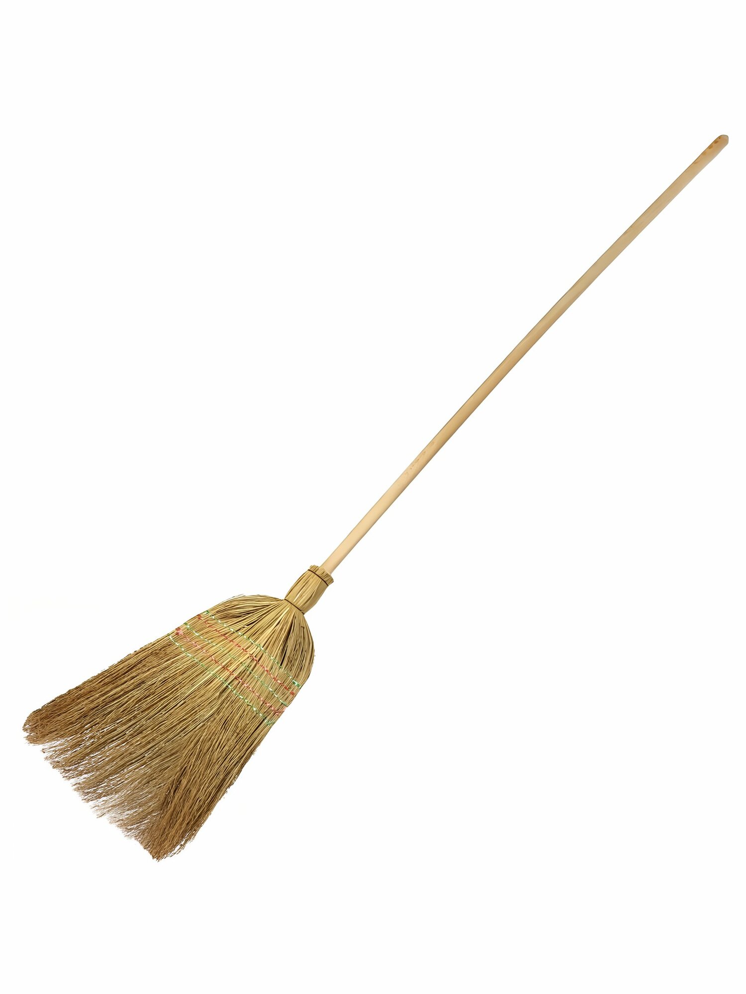 Метла сорго плоская с черенком хозяйственная, Россия, уборочный инвентарь