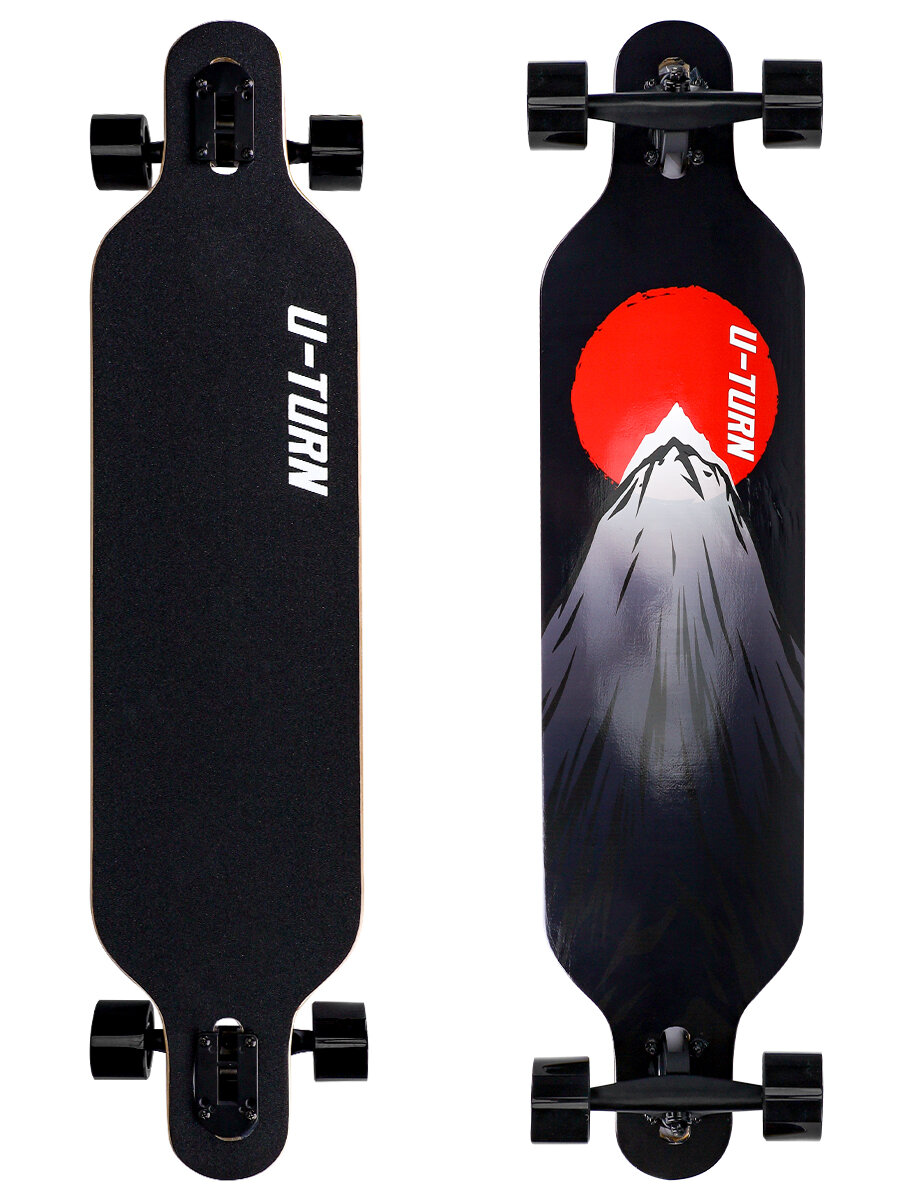 Лонгборд U-TURN "Восход" деревянный, нескользящее покрытие, для мальчиков