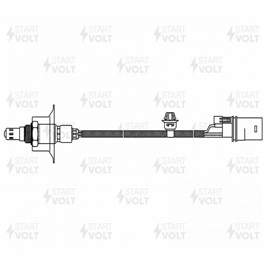 STARTVOLT датчик кислорода HYUNDAI SANTA FE (06-)/KIA SORENTO (09-) 2.4I до катализатора ЕВРО-5 VSOS1576