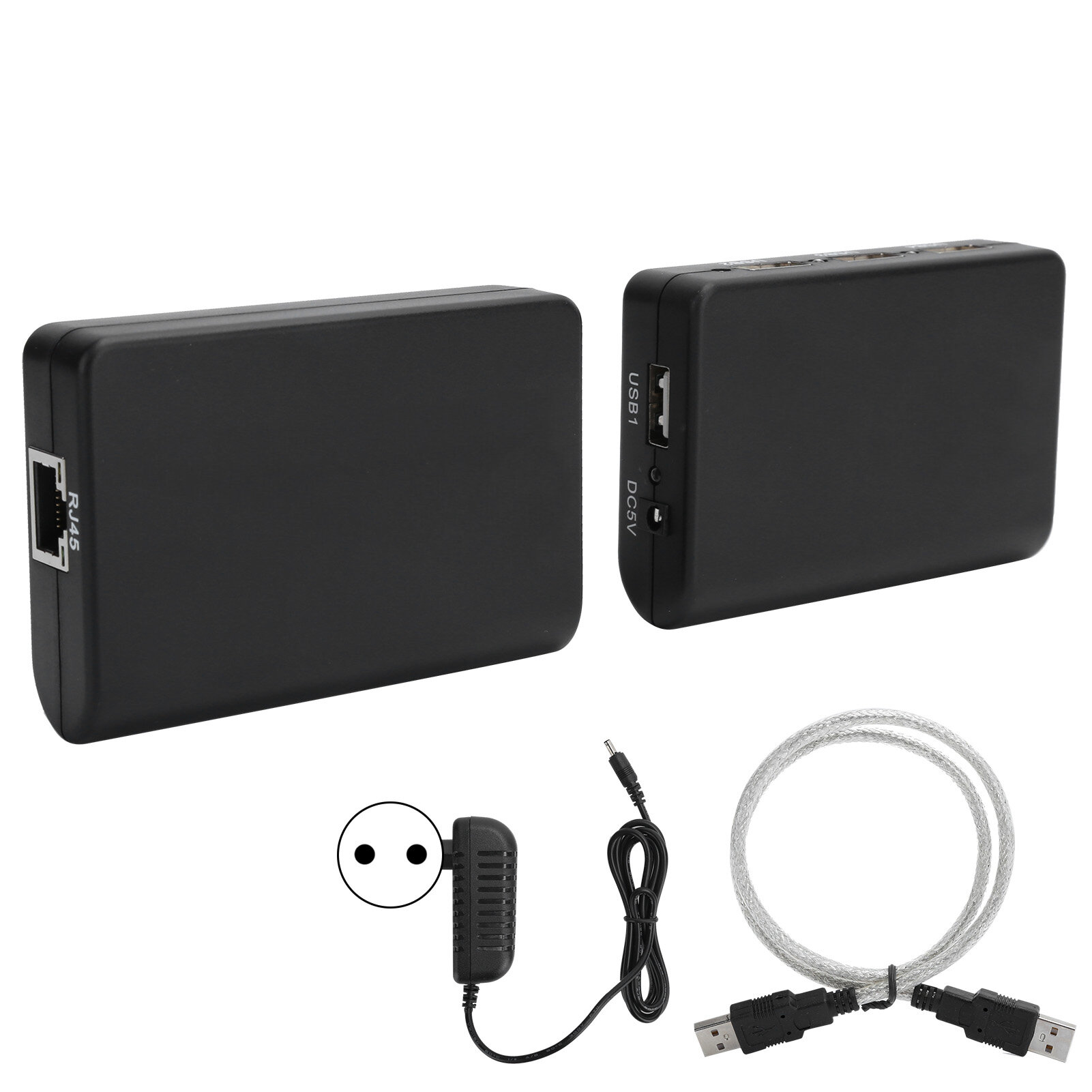 Сетевой удлинитель RJ45 T568b 480 Мбит/с USB 2.0 концентратор