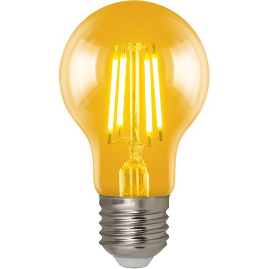 Светодиодная лампа Uniel Vintage LED-A60-6W/GOLDEN/E27 GLV21GO Форма «A», золотистая колба. Картон. ТМ