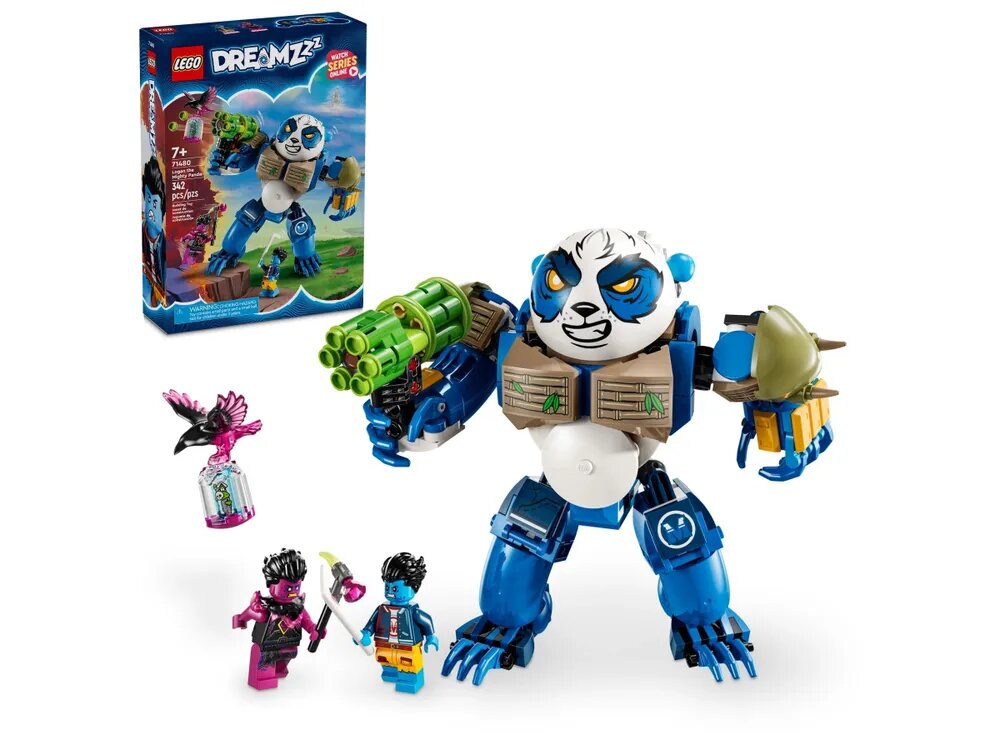 Лего DREAMZzz серия, LEGO 71480 Могучая панда Логан, lego конструктор для мальчика, лего для девочек