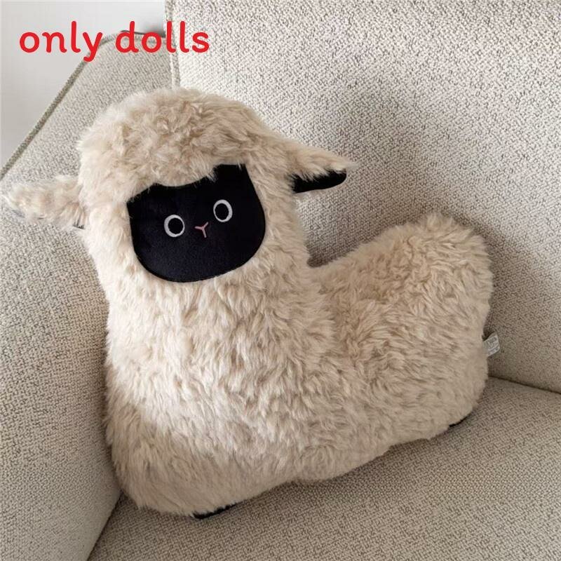 Овечья мягкая подушка с вышивкой для дивана кровати офиса и спальни сидячая
